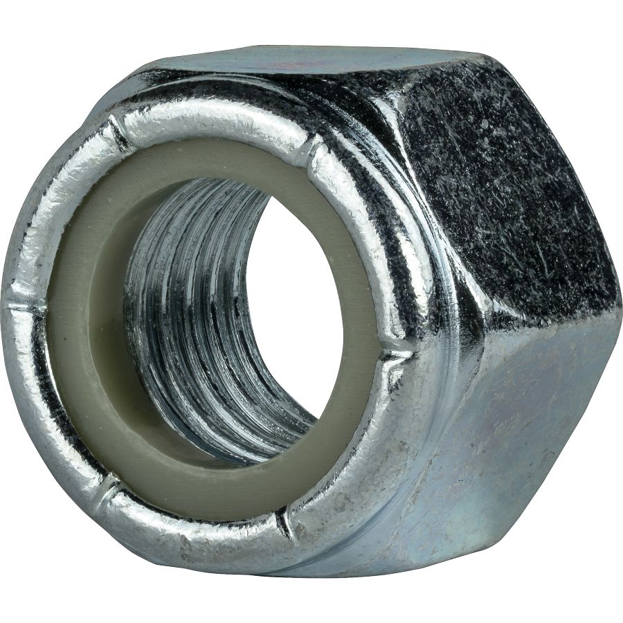 Nylon Insert Hex Lock Nuts | Zinc Plated Steel | Fastenere