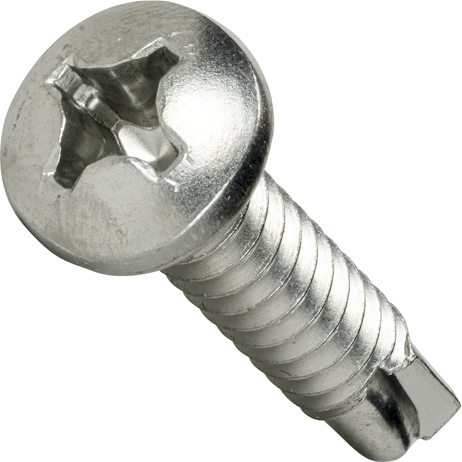 #10 Phillips Pan Head Self Drilling Tek Screws (from 1/2" to 3") Stainless Steel 410 - Fastenere