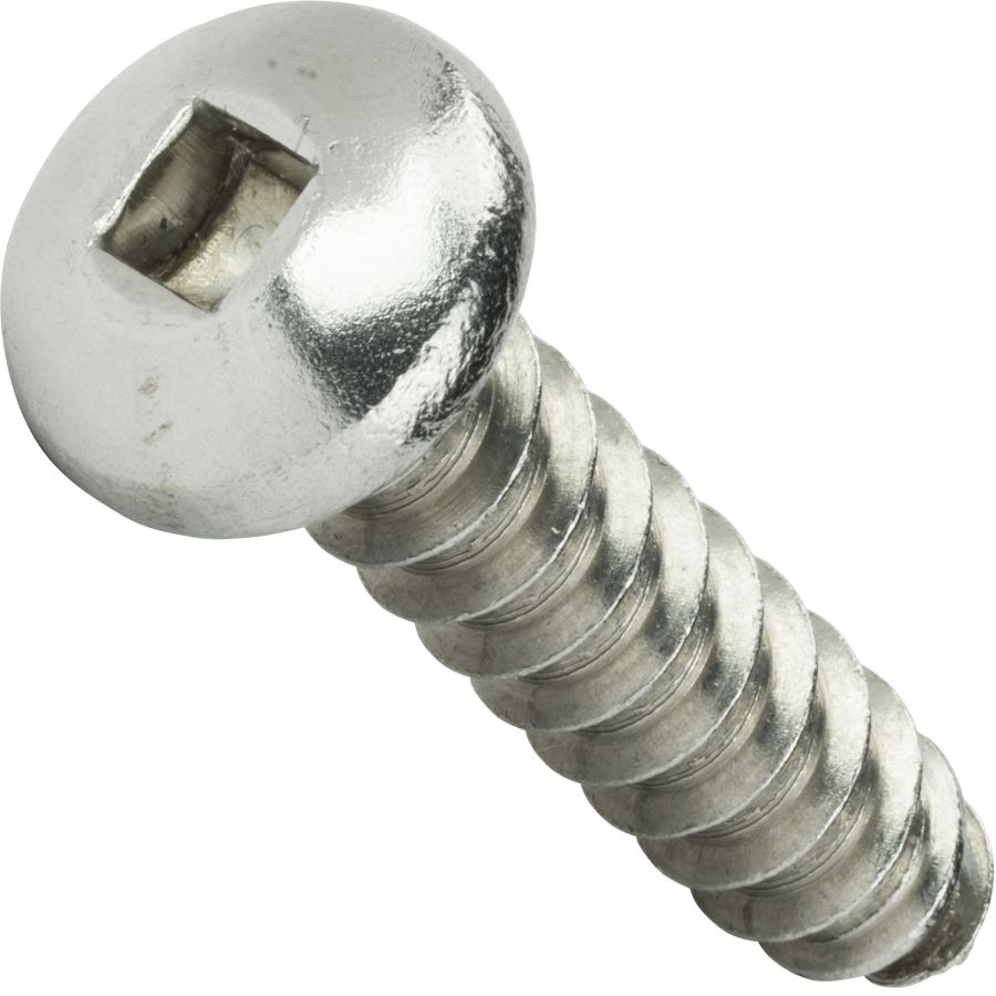 #10 Square Drive Pan Head Sheet Metal Screws Stainless Steel 18-8 (from ...